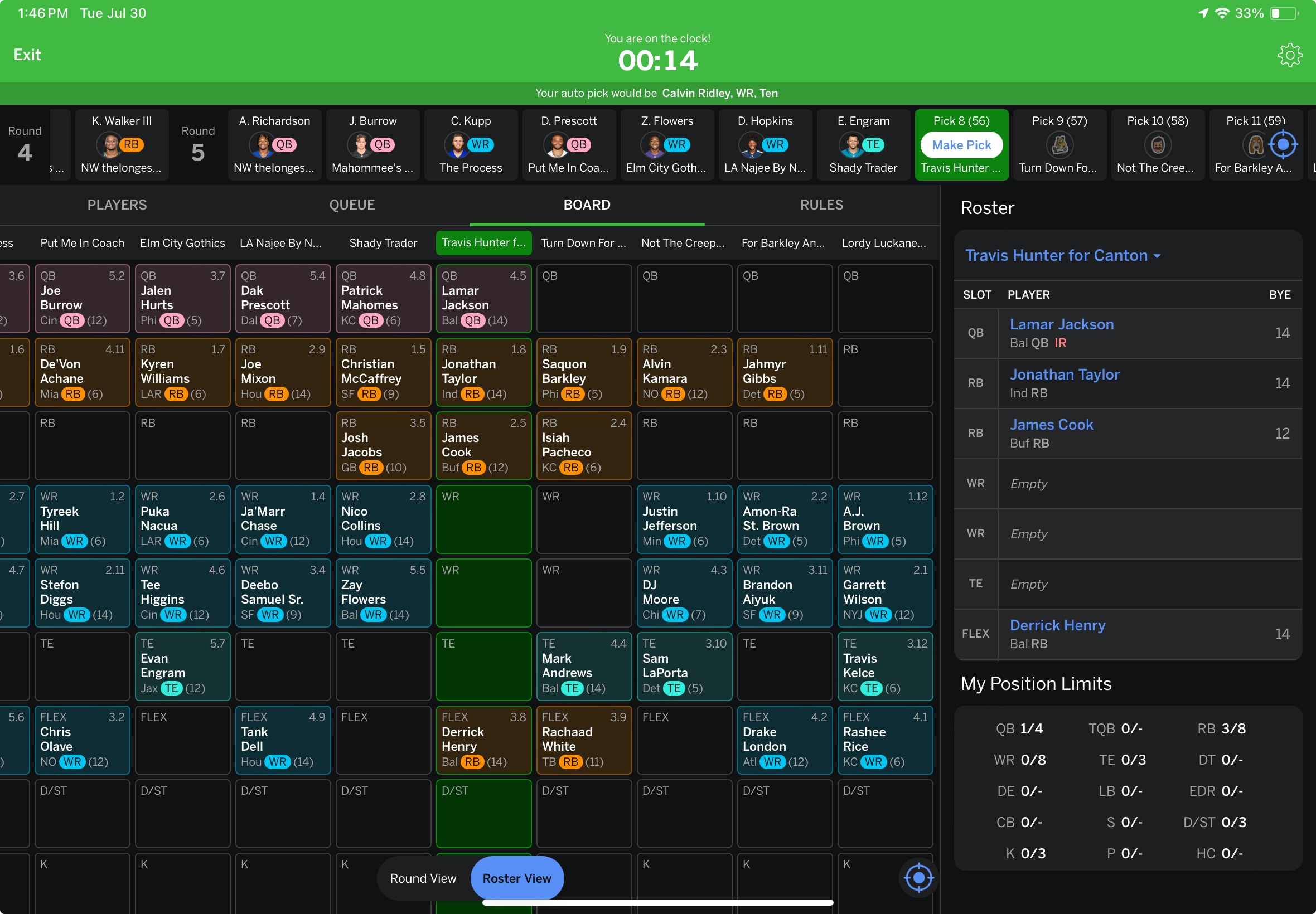 NEW Draft Board And Train For ESPN Fantasy Football ESPN Fan Support