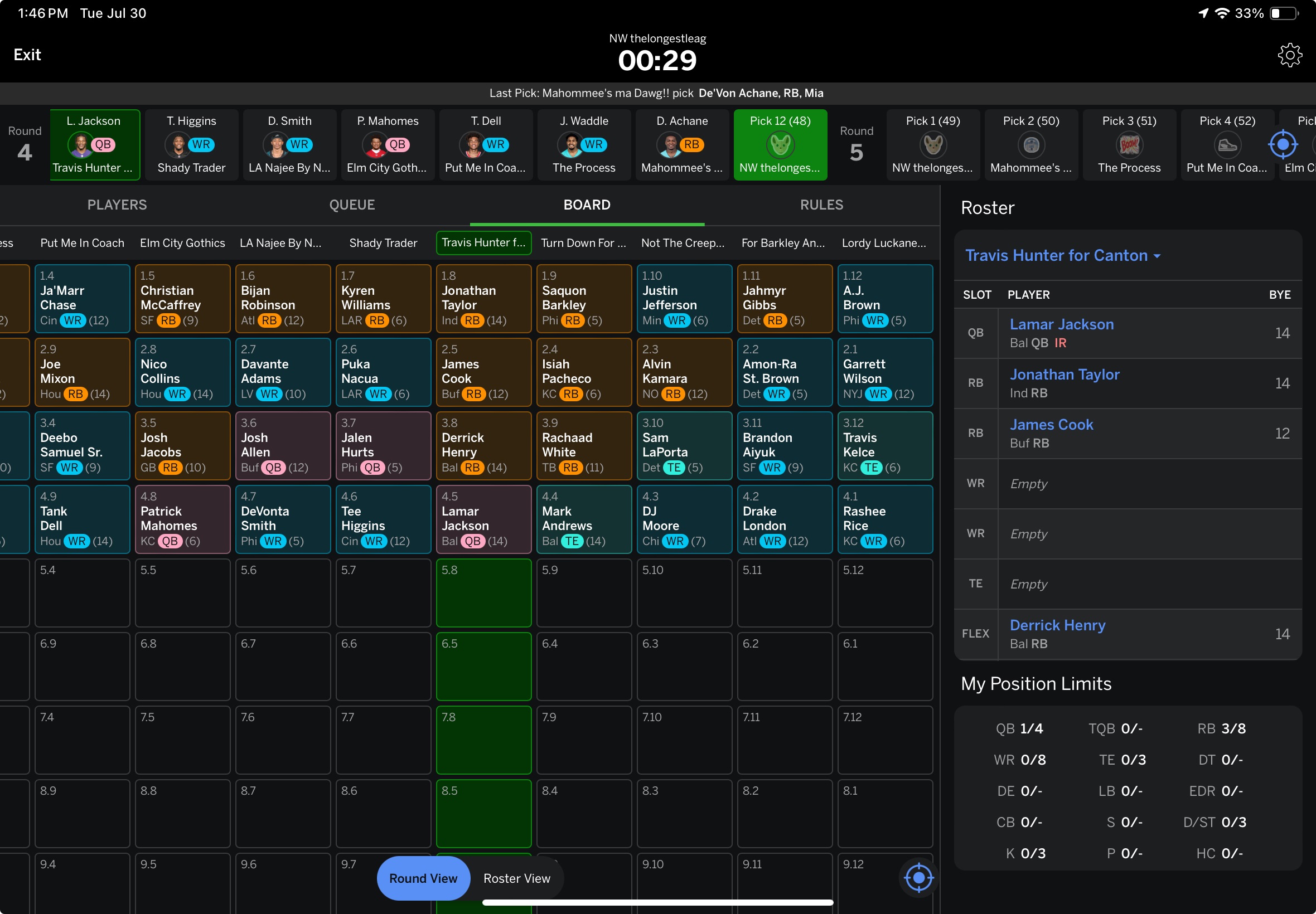 NEW Draft Board And Train For ESPN Fantasy Football ESPN Fan Support