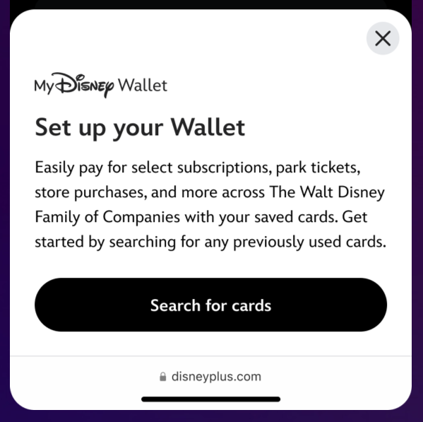 MyDisney Wallet – ESPN Fan Support